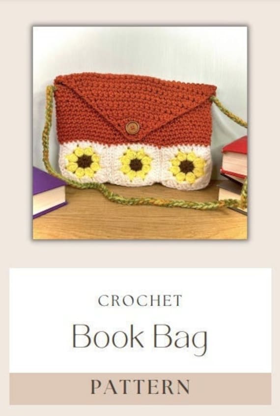 PDF Pattern Crochet Book Bag - Etsy