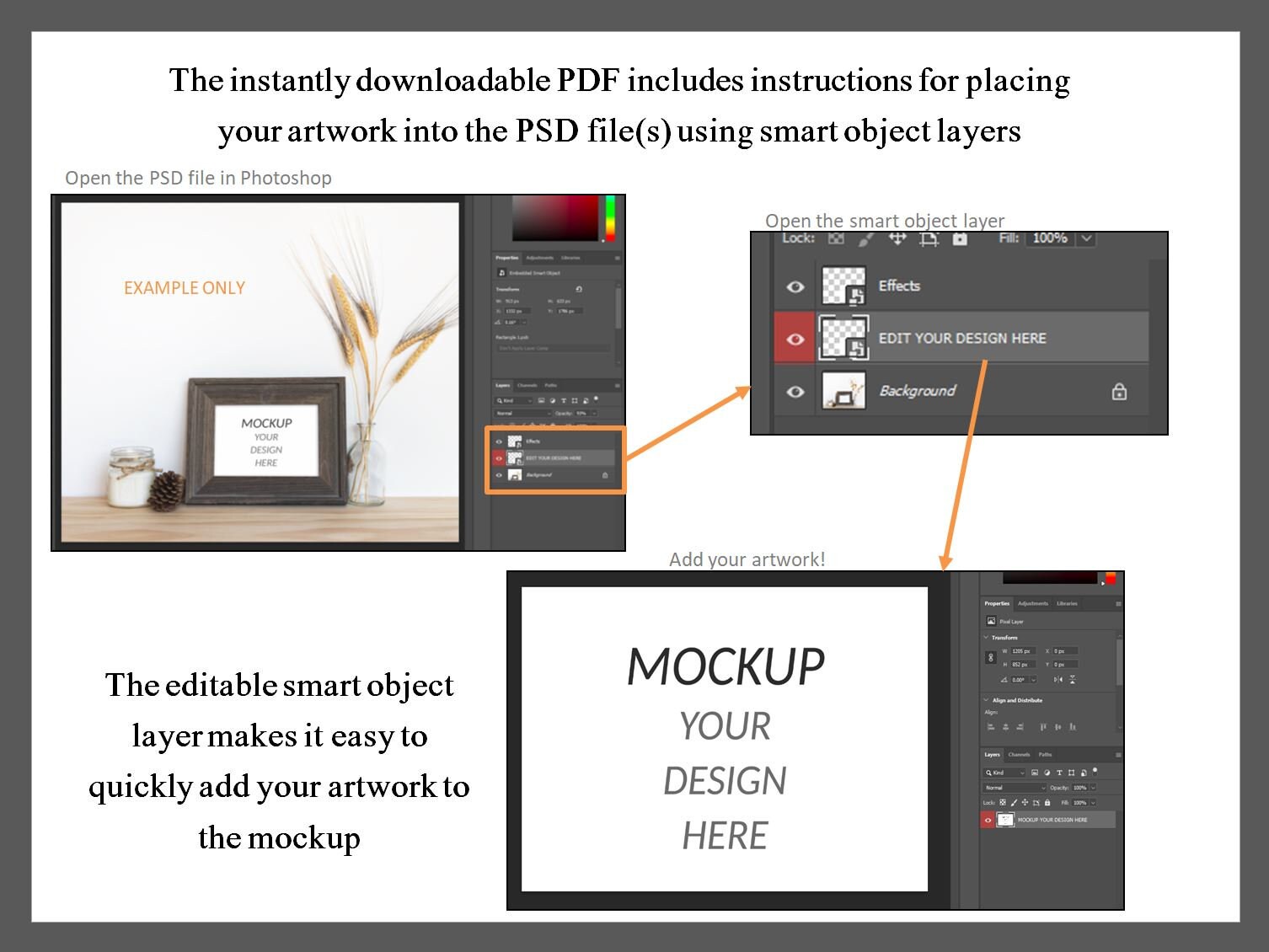 11x14 Picture Frame Mockup Template, Portrait Vertical Frame Mockup ...
