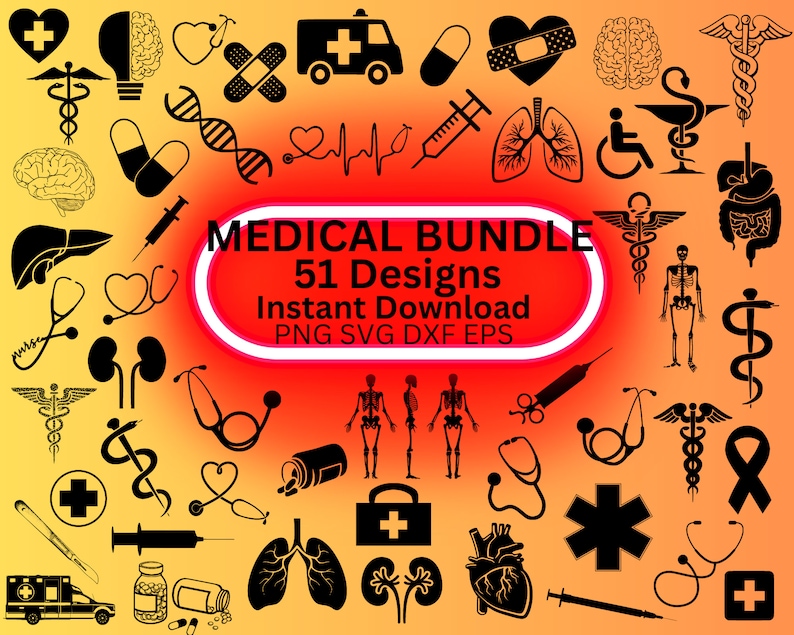 MEDICAL SVG BUNDLE - Etsy