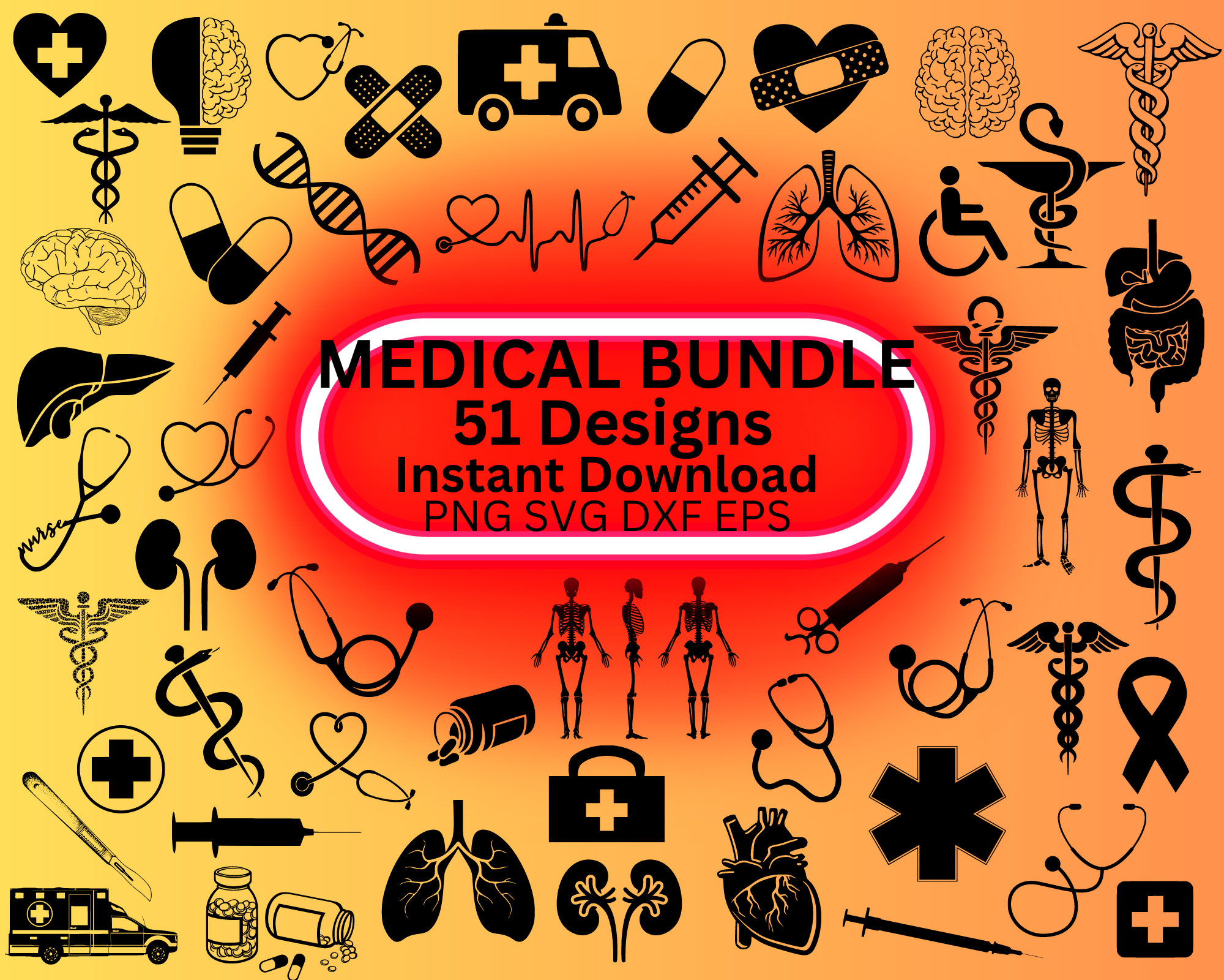 MEDICAL SVG BUNDLE - Etsy