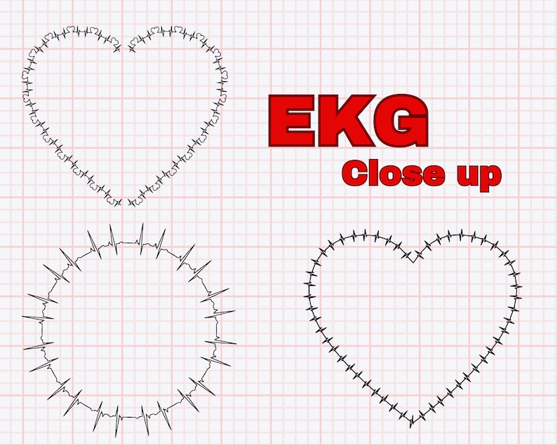 EKG/ECG Heart Rhythm Bundle - Etsy