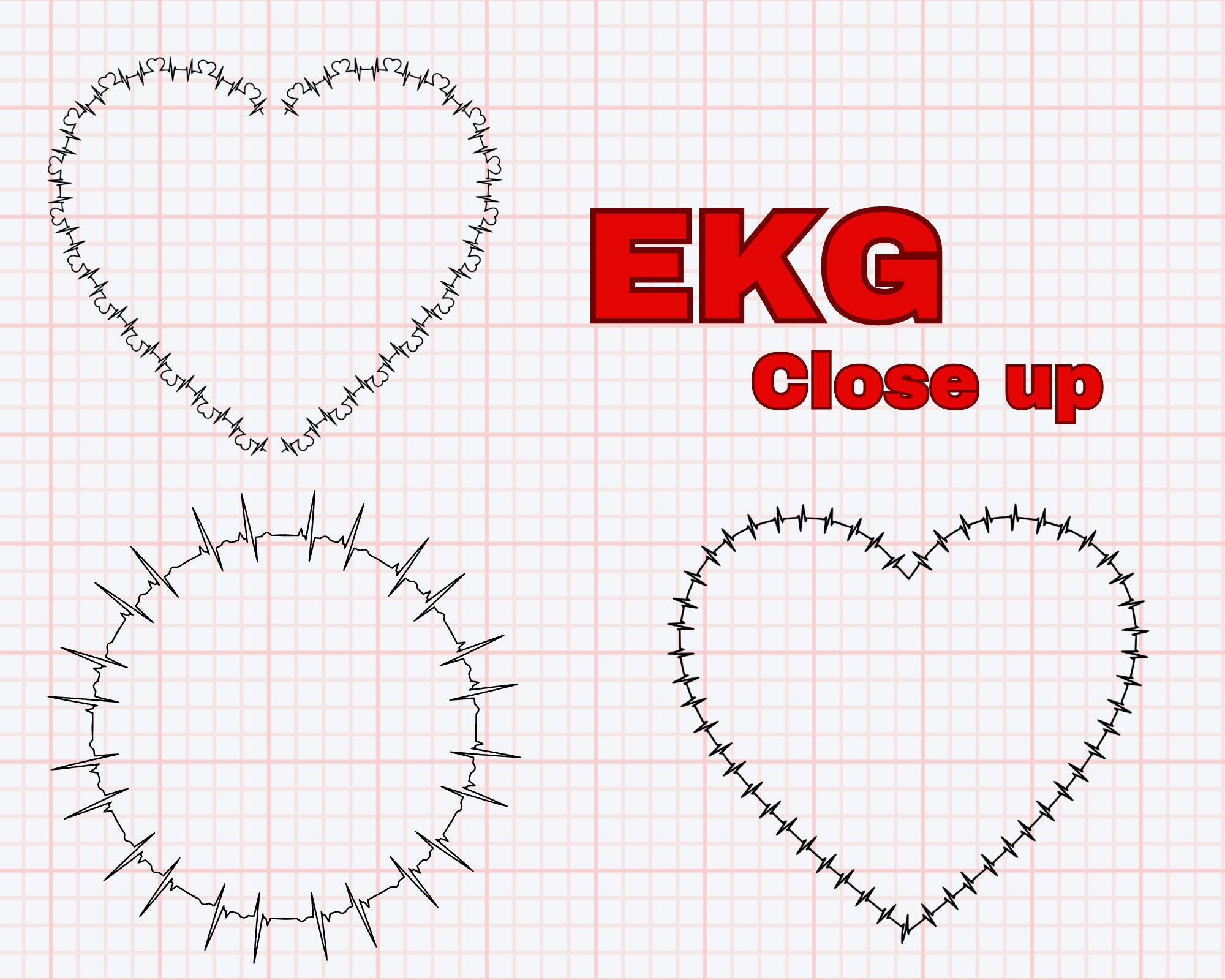EKG/ECG Heart Rhythm Bundle - Etsy