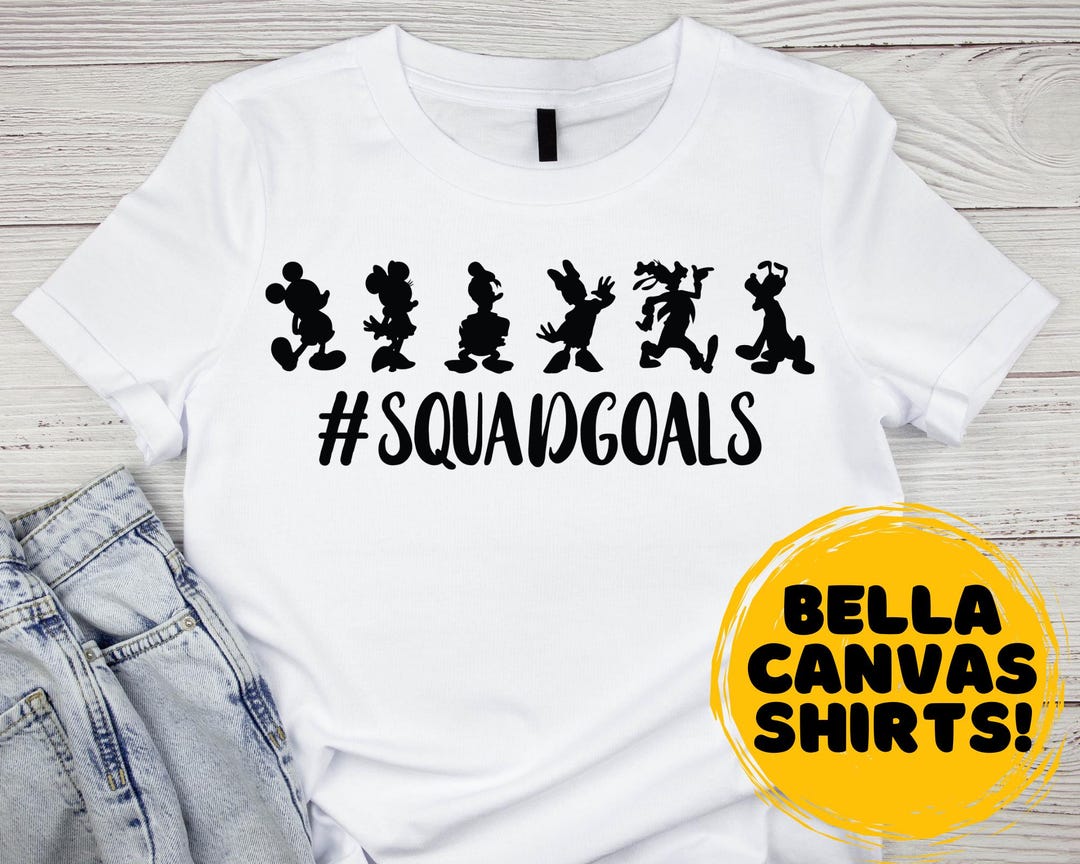 Disney Squad Goals, Personalized Disney Shirts, Matching Family Tees ...