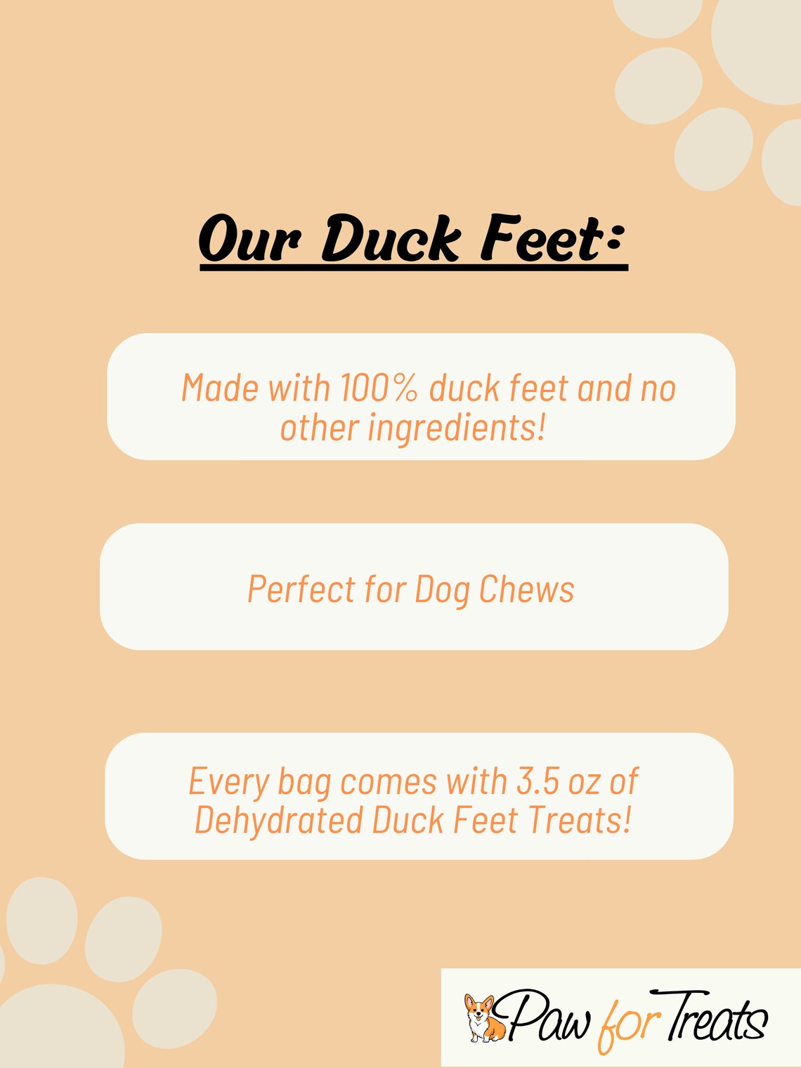Dehydrated Duck Feet | Pet Treats | 100% Natural Duck Feet - Etsy
