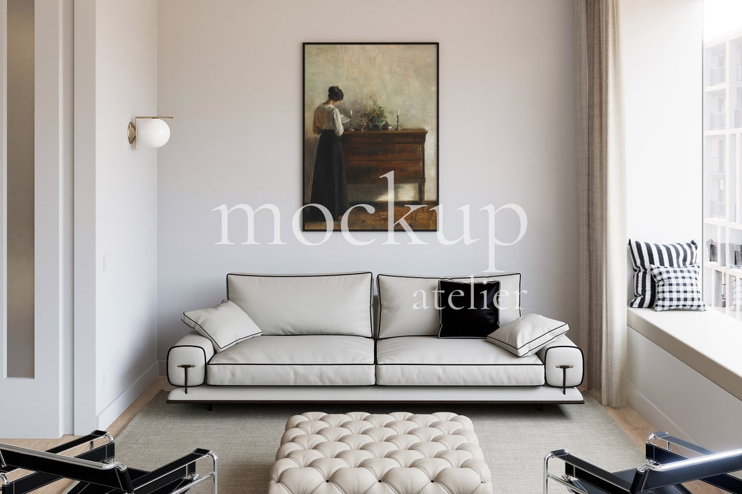 A0 Black Vertical Frame Mockup, Stylish Art Frame, Slim Border Frame ...