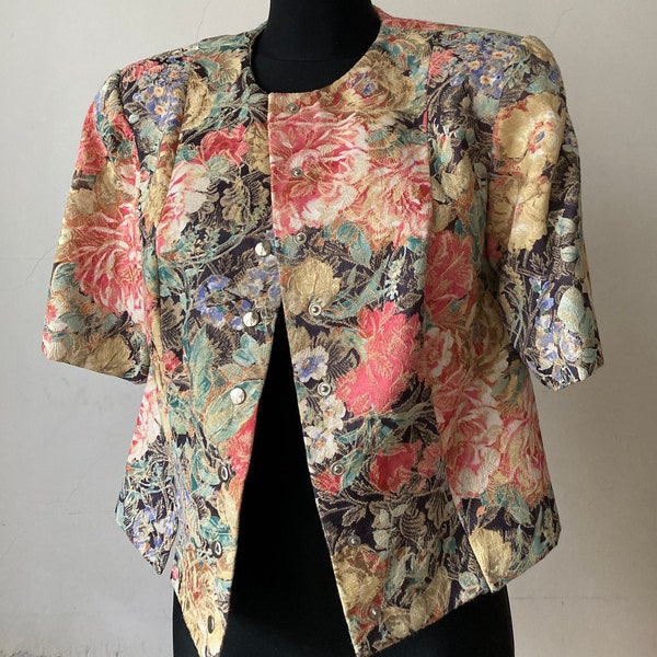 Floral Crop Jacket - Etsy