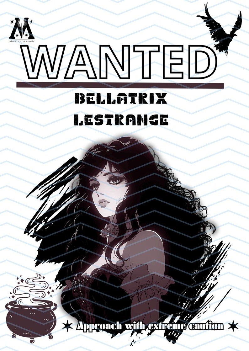 Bellatrix Lestrange PNG and SVG, Layered Svg, Halloween Hogwarts Png ...