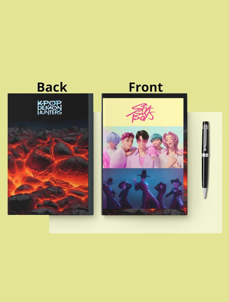 K-pop Hunter Demons HUNTRIX Composition Notebook Cover, Saya Boys Soda ...