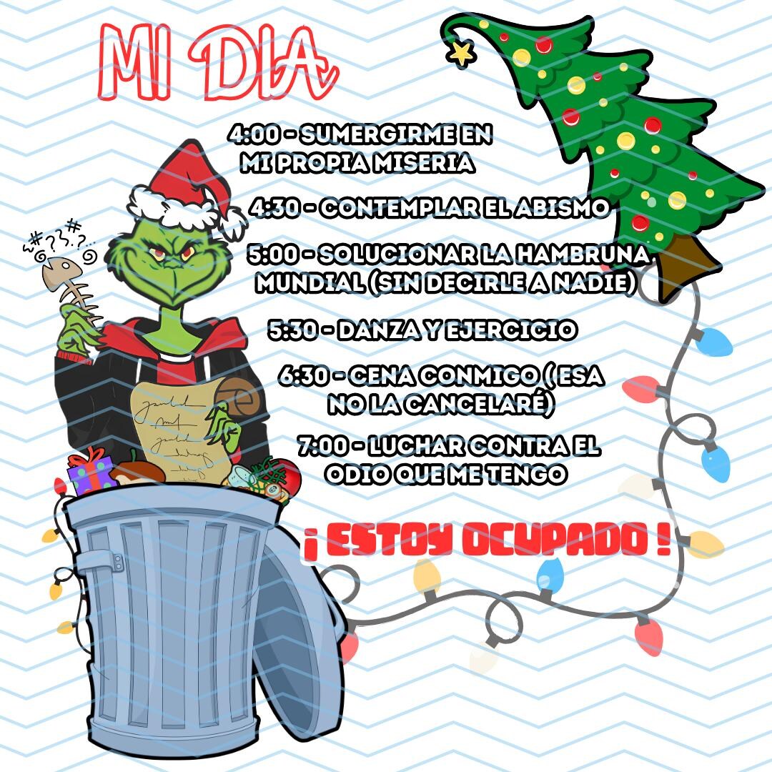 Grinch Spanish and English Version, PNG and SVG, Layers SVG, Funny ...