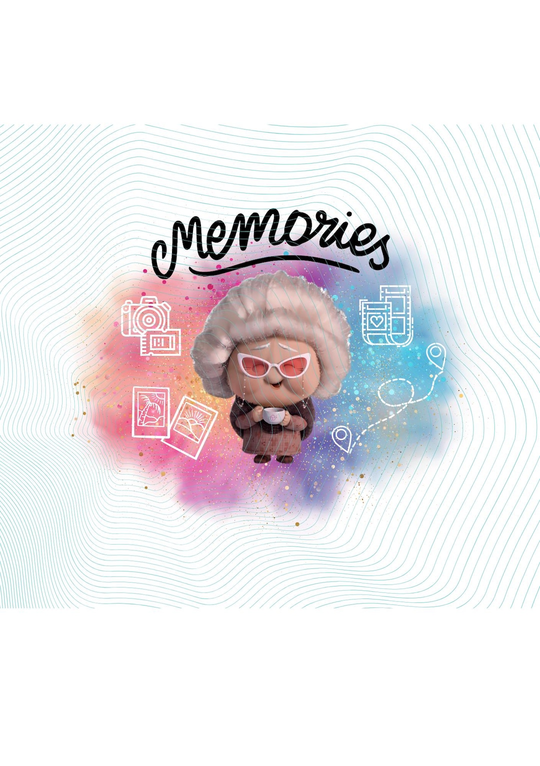 Inside Out 2 Nostalgia SVG: Layered Design, PNG Clipart - Etsy Australia