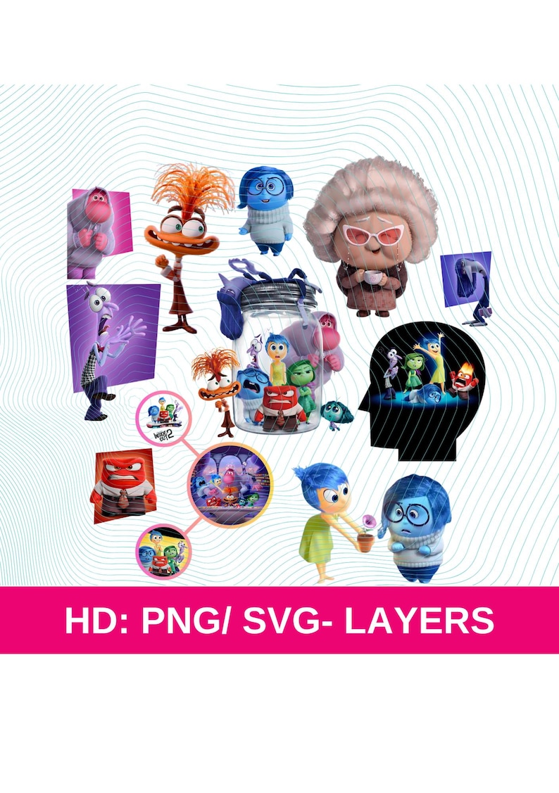 Inside Out 2 SVG, Layered Inside Out Svg, Inside Out HD Png,inside Out ...