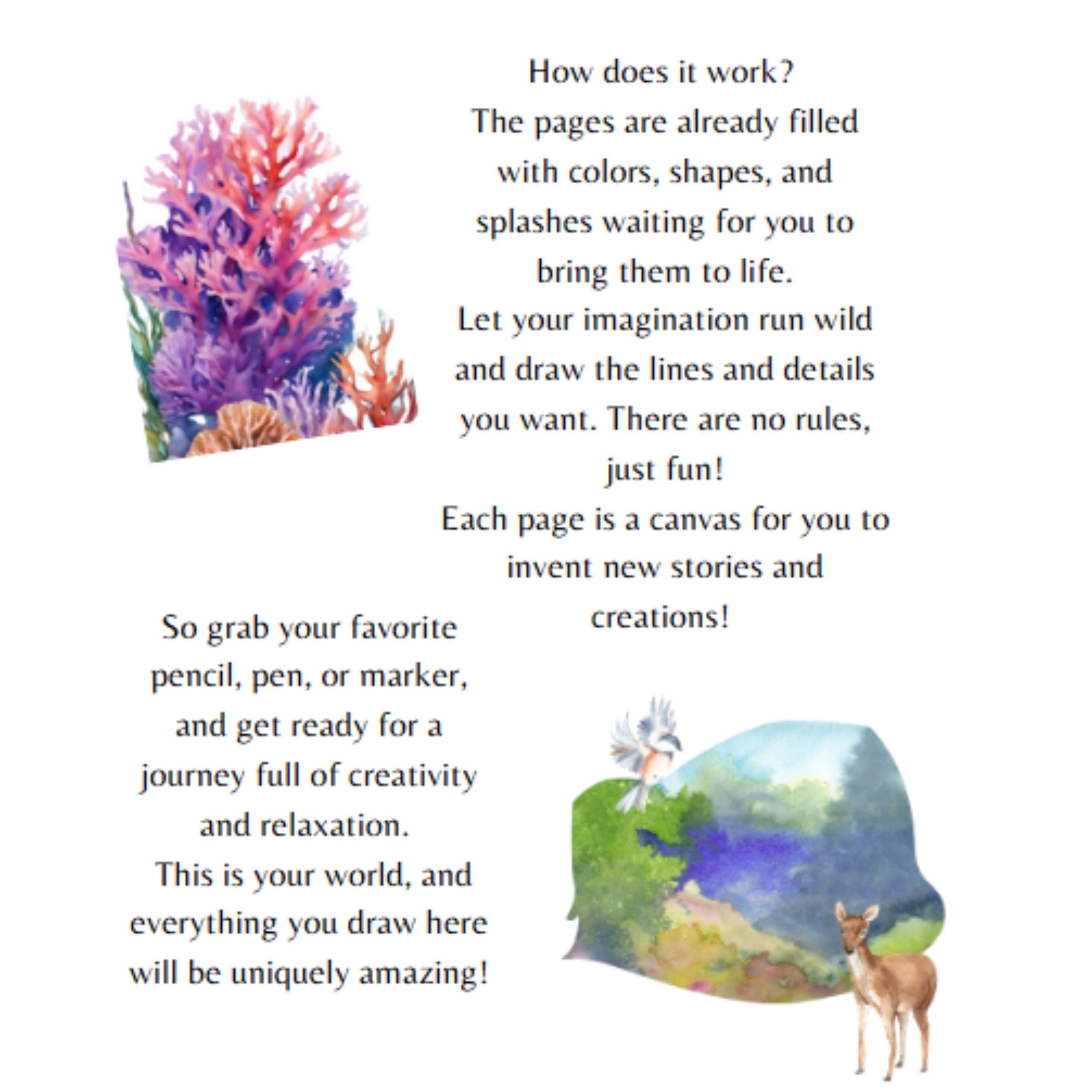 40 Reverse Coloring Pages for All Ages Digital and Printable ...