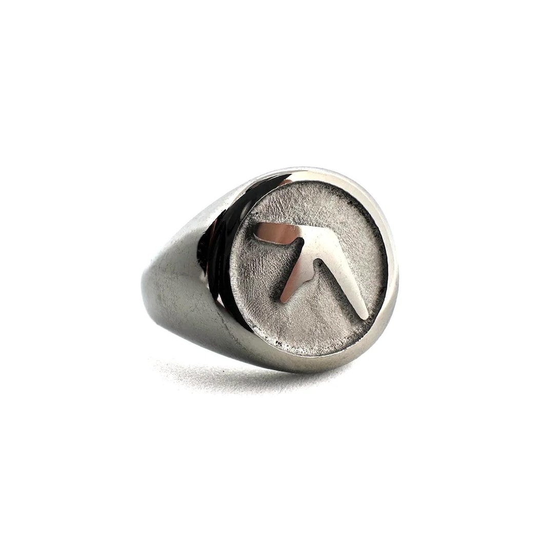 Aphex Twin Logo Fan-made Stainless Steel Ring - Sizes 5 - 12 - Non-rust ...