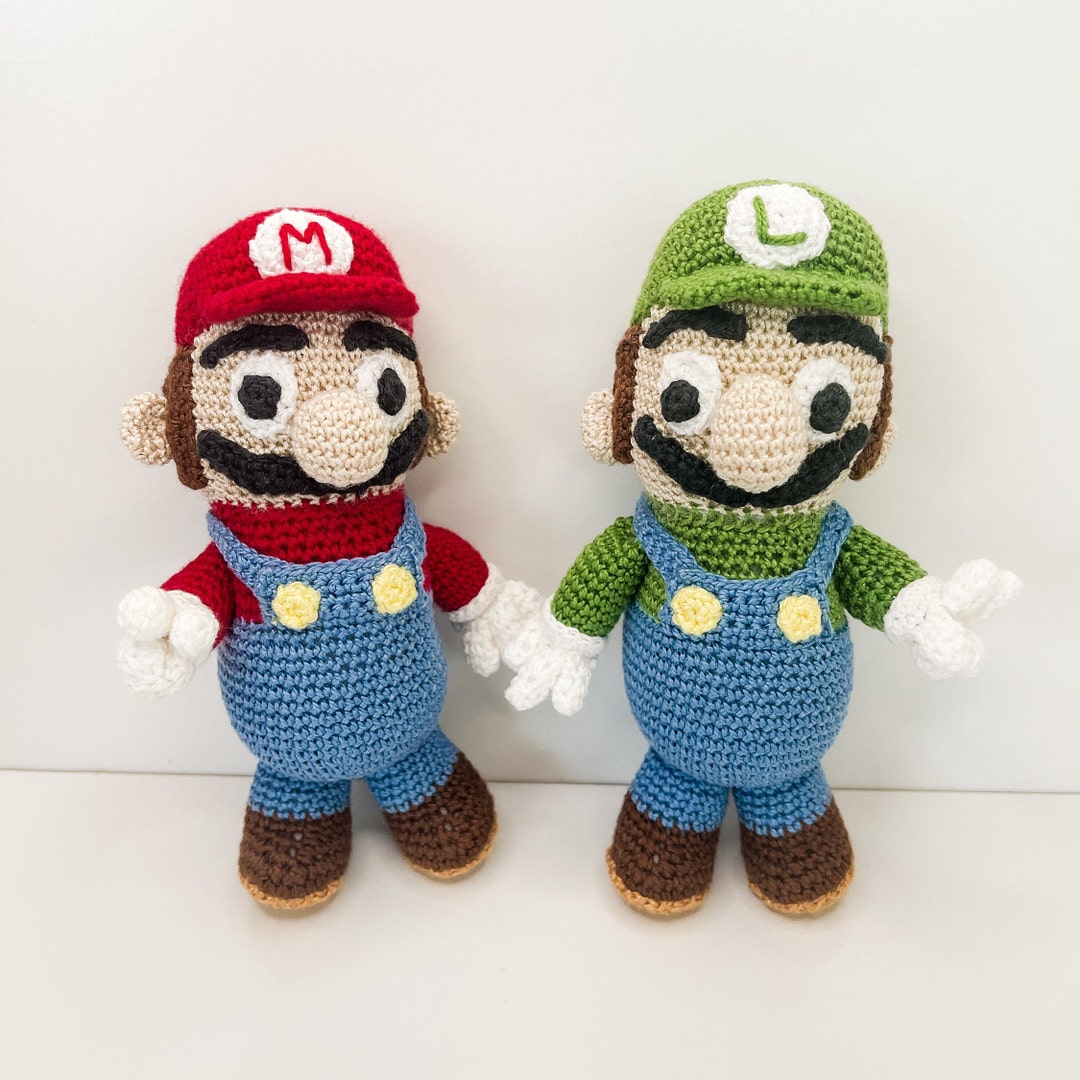 Crochet Mario and Luigi, Super Mario Bros, Crochet Mario, Crochet Luigi ...