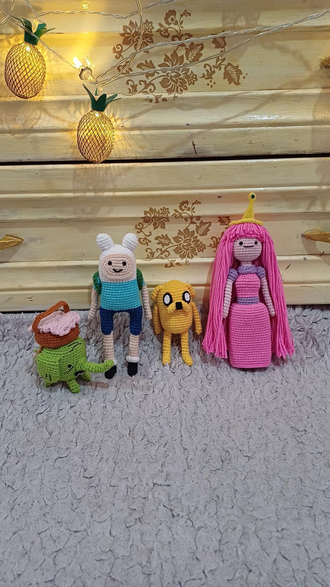 Crochet Adventure Time Amigurumi: Finn, Jake, Princess Bubblegum, Tree ...