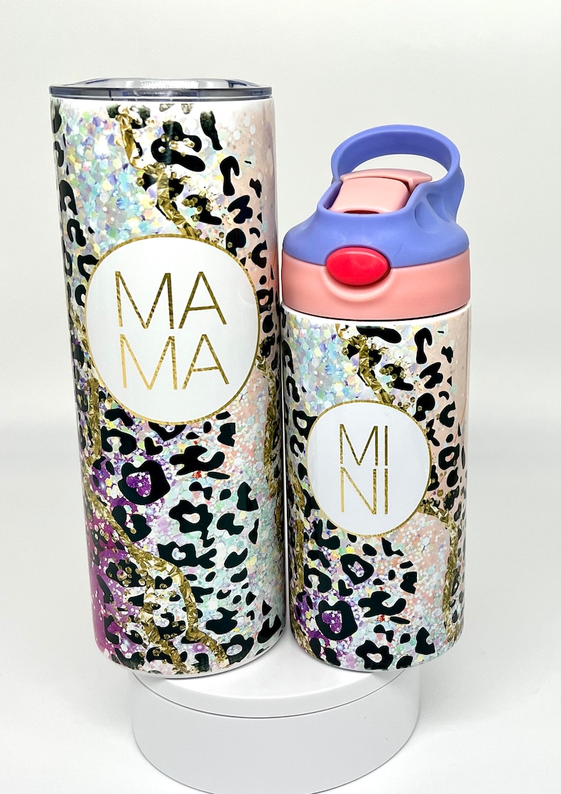 Mama And Me Tumbler Cup Set Mommy And Mini Tumbler Set Etsy