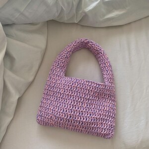 Crochet Lilac Small Shoulder Bag, Trending Now Big Sister Gifts ...