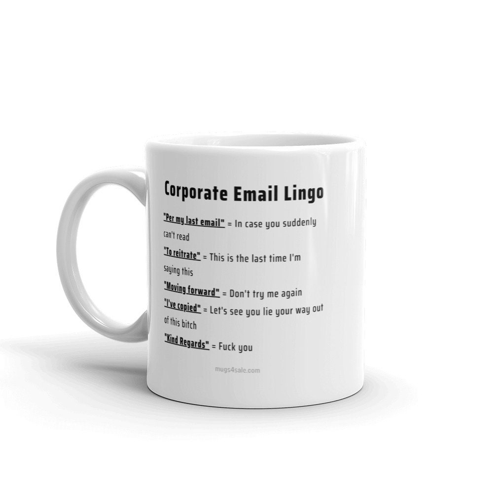 Corporate Email Lingo - Etsy