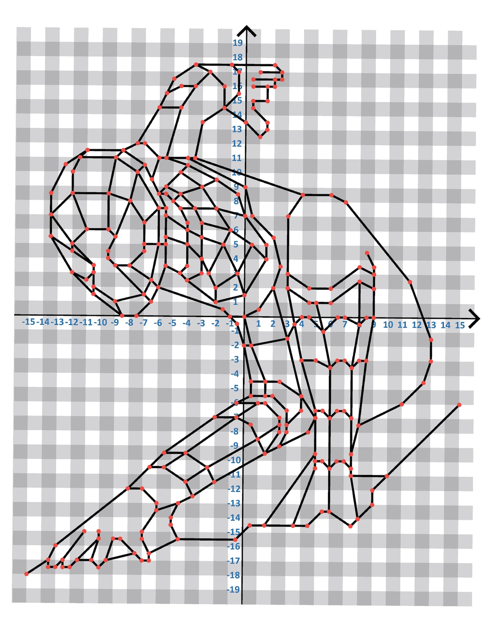 Coordinate Graphing Pictures Set of 200 Spiderman, Avengers, Black ...