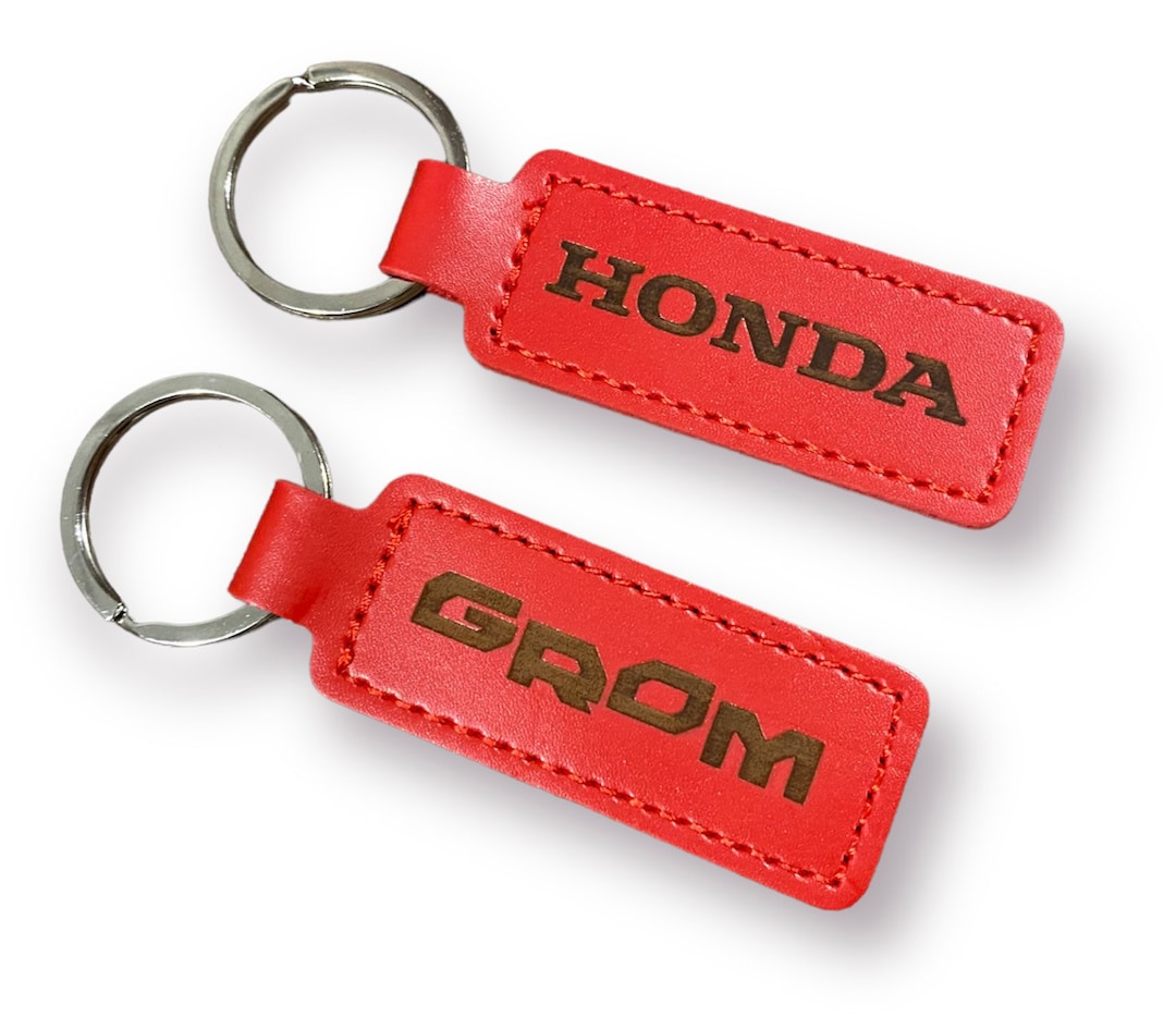 Honda GROM Leather Keychain - Etsy