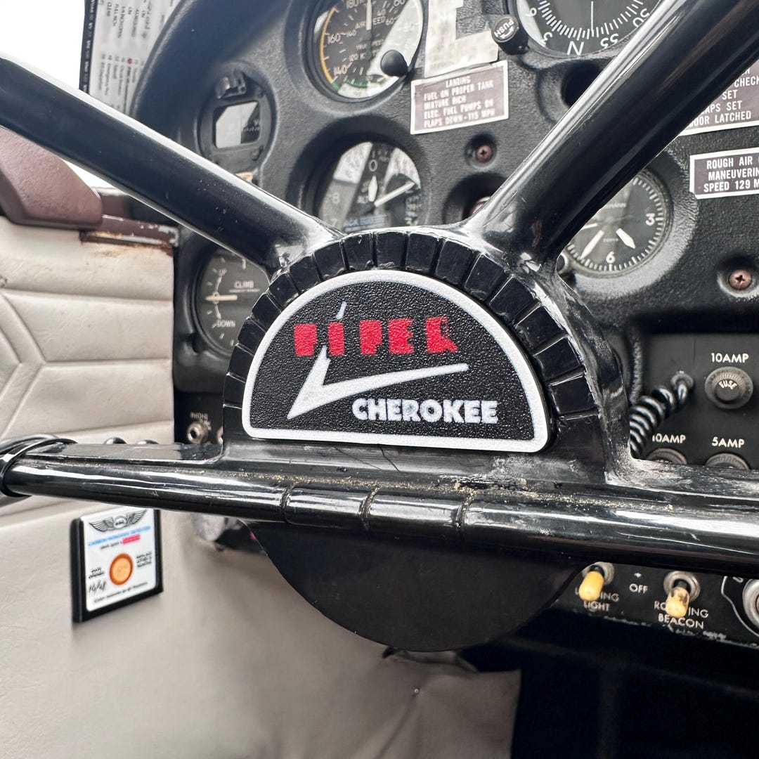 Quick Release Bowtie Yoke Emblem Inspection Cover for PA-28 Piper ...
