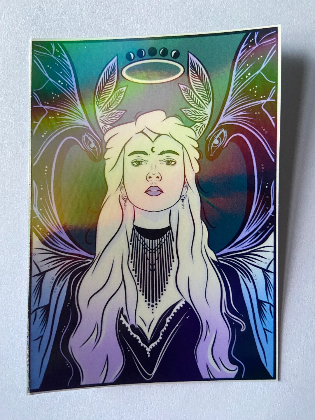 The Moth Goddess Holographic Sticker - Etsy