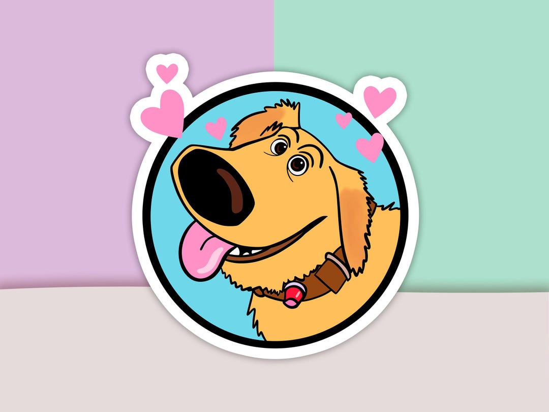 Dug Dog up Sticker, Dug Sticker, Dog Sticker, up Sticker, Aesthetic ...