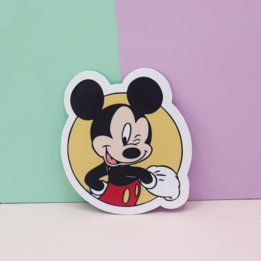 Mickey Sticker Mickey Mouse Sticker Vinyl Sticker Decal - Etsy