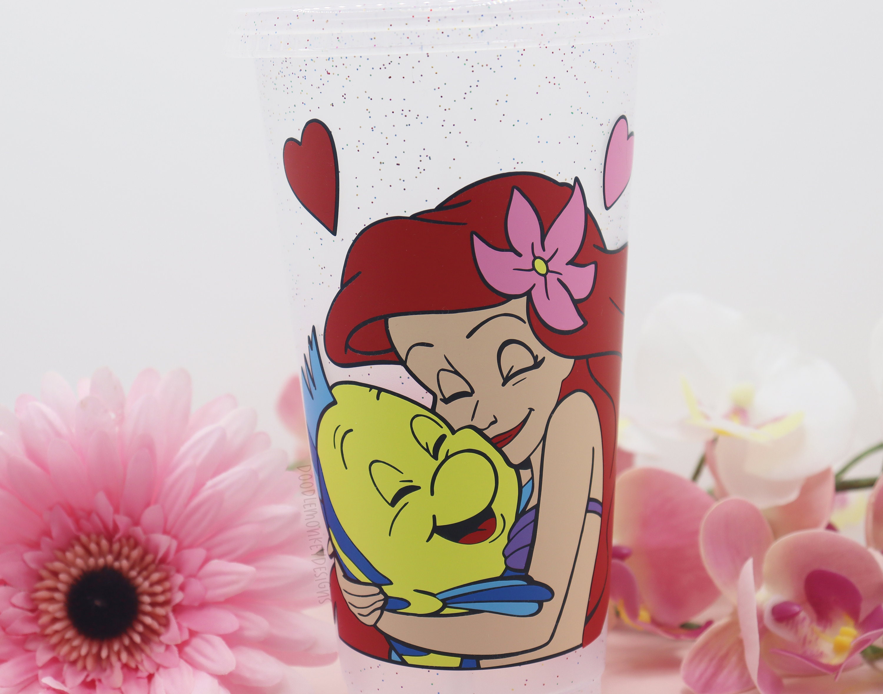 Ariel And Flounder Hug