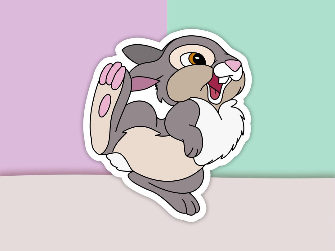 Thumper Sticker, Bambi Sticker, Bunny Sticker, Vinyl Sticker, Decal ...