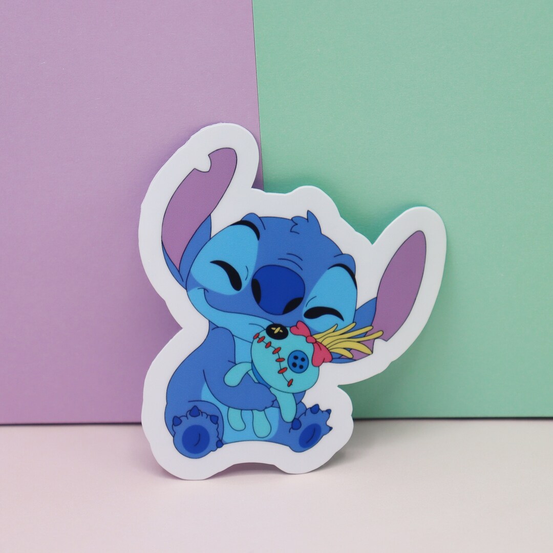 Stitch Hugging Scrump Sticker, Scrump Sticker, Stitch Sticker ...