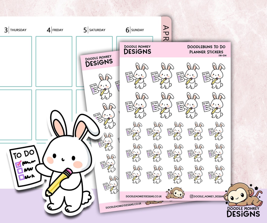 To Do Stickers, Reminder Stickers, Planner Stickers, Bullet Journal ...