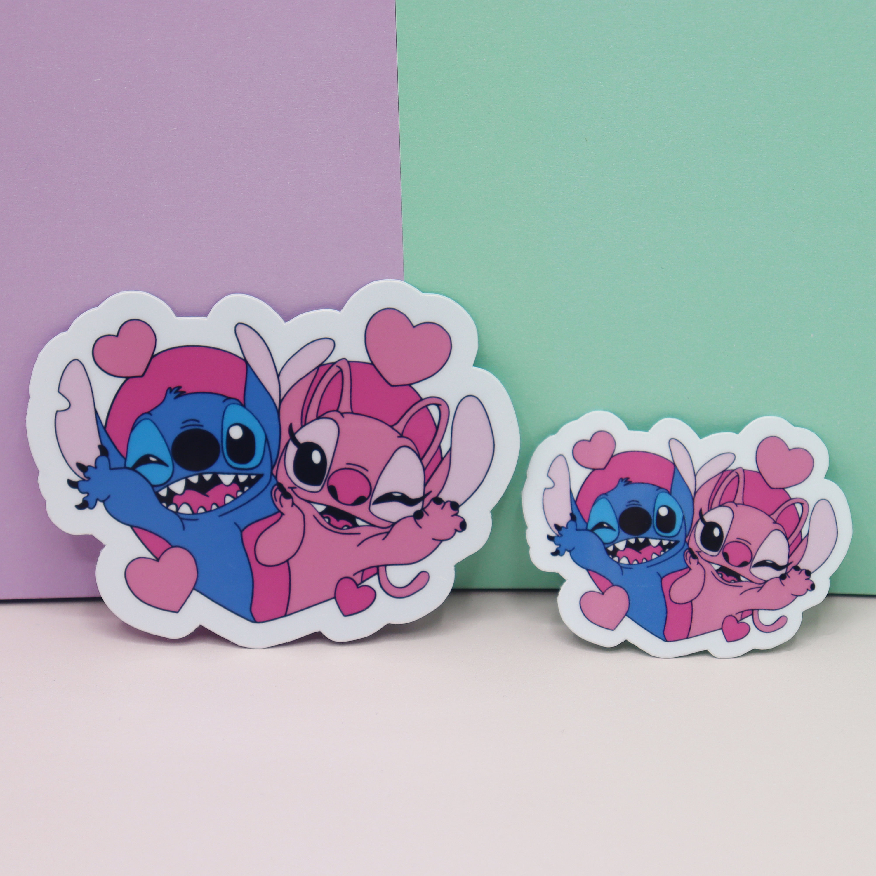 Stitch and Angel Love Sticker Stitch Sticker Angel Sticker - Etsy UK