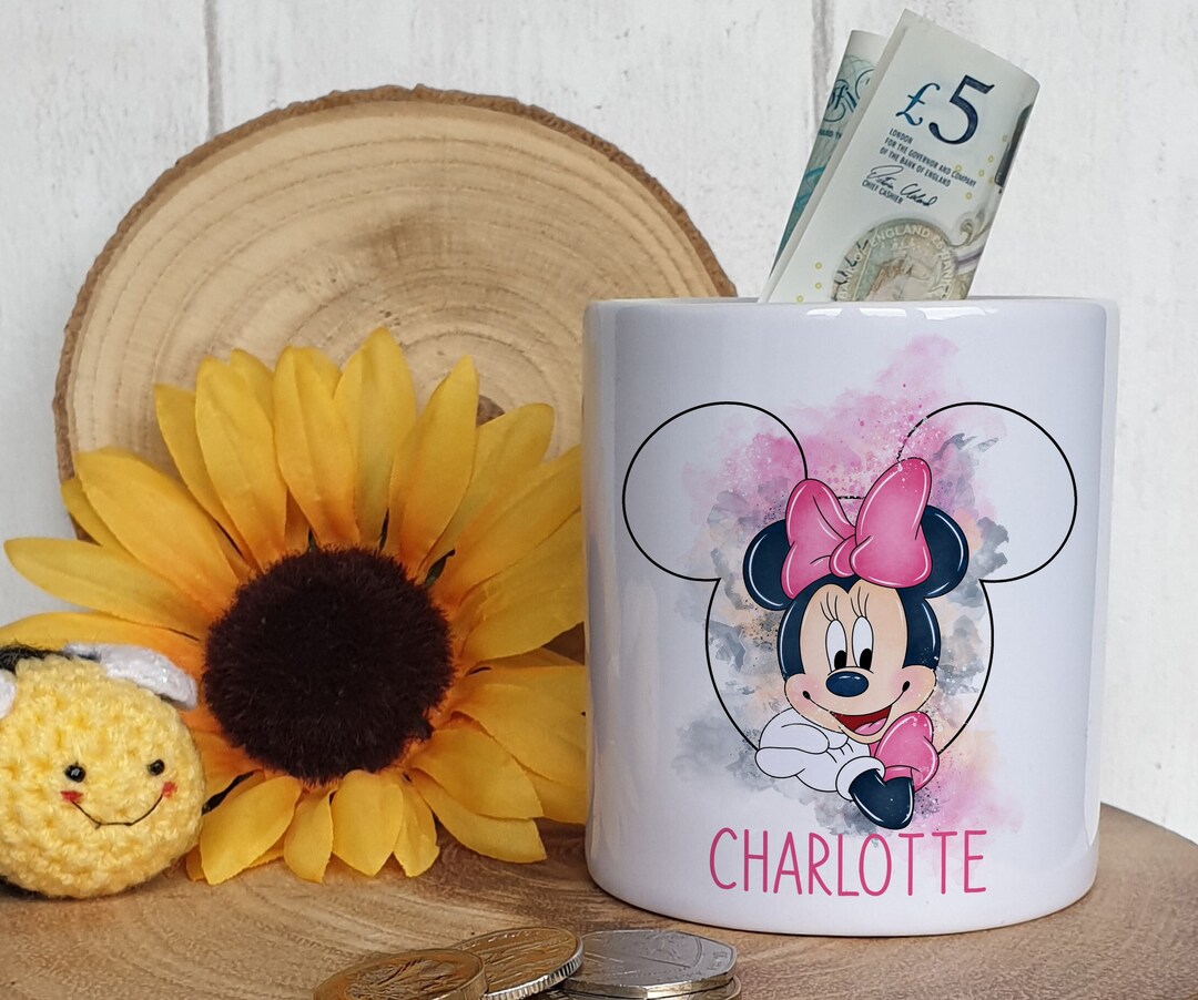 Minnie Money Box, Minnie Mouse Savings, Minnie Mouse Gift, Coin Bank ...
