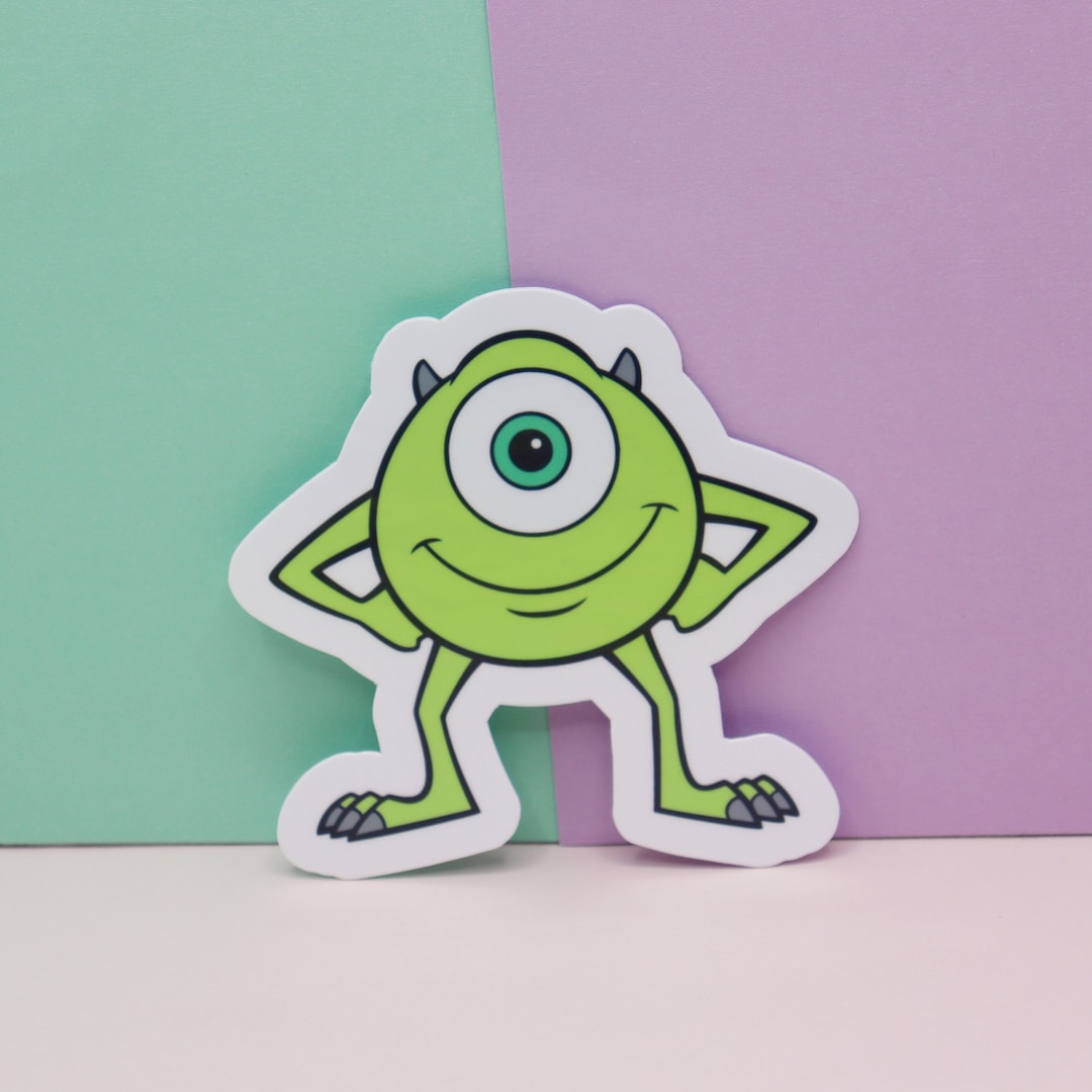 Mike Wazowski Sticker Vinyl Sticker Decal Sticker for - Etsy UK