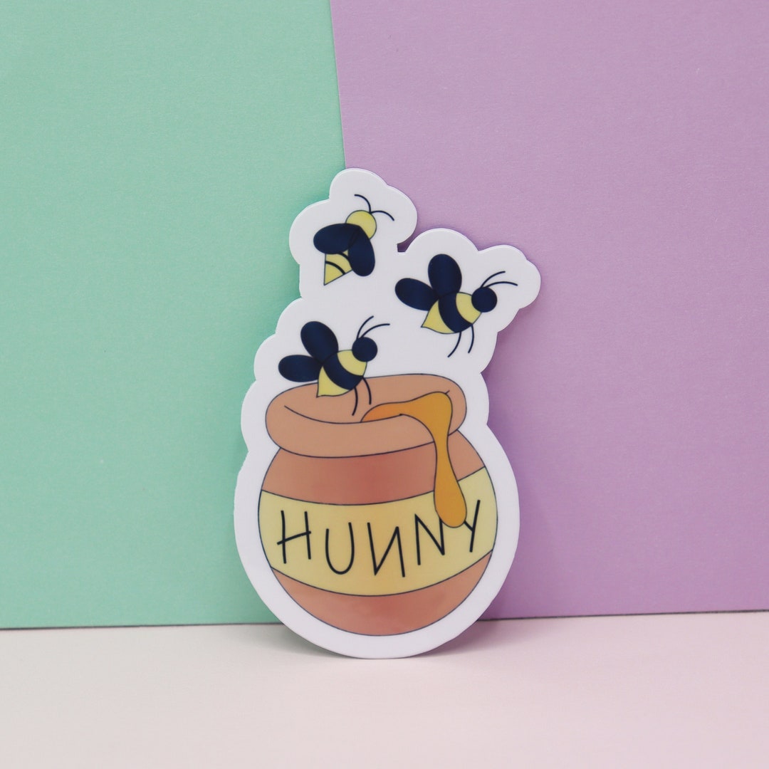Hunny Pot Sticker, Winnie the Pooh Sticker, Pooh Sticker, Bee Sticker ...