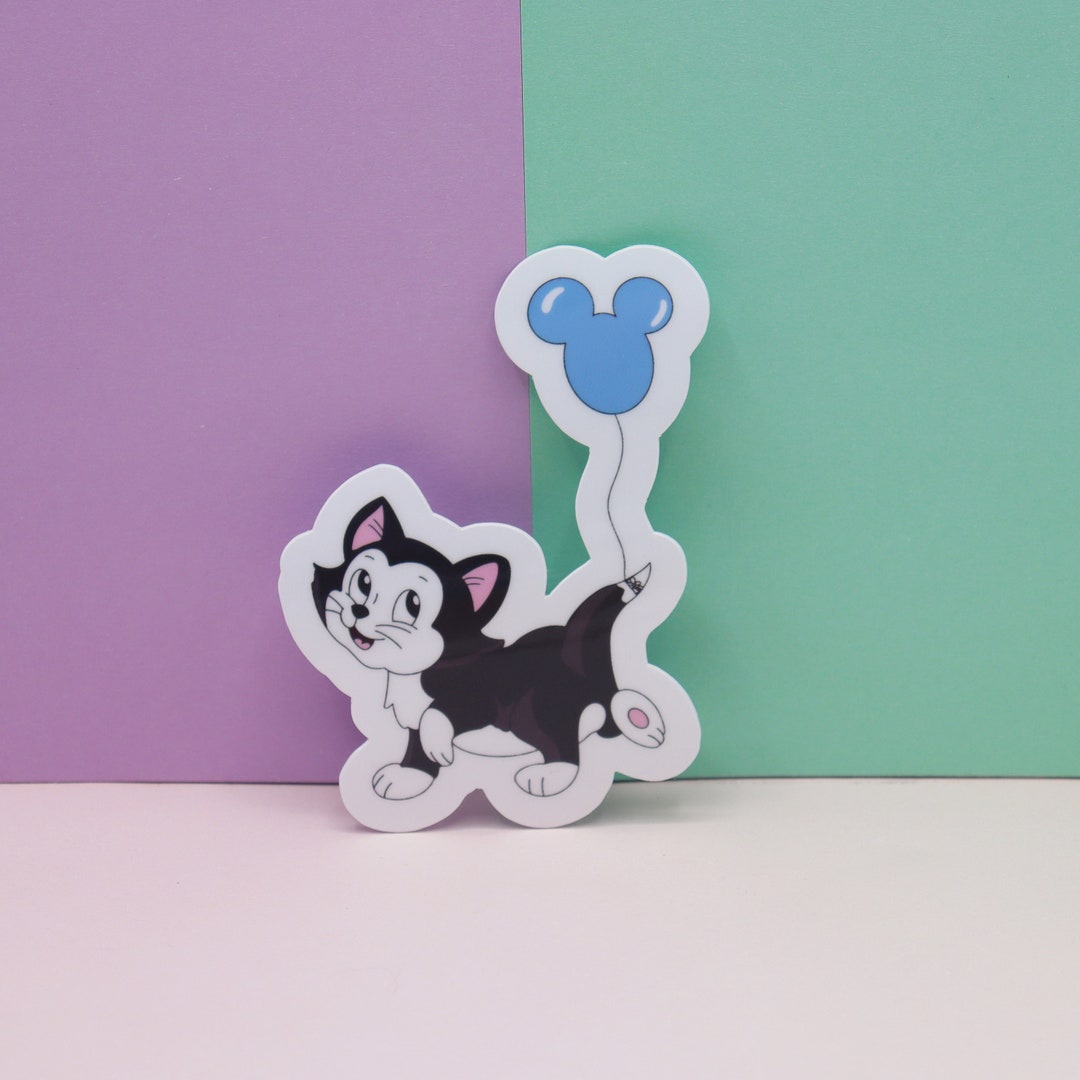Figaros Balloon Sticker, Figaro Sticker, Cat Sticker, Vinyl Sticker ...