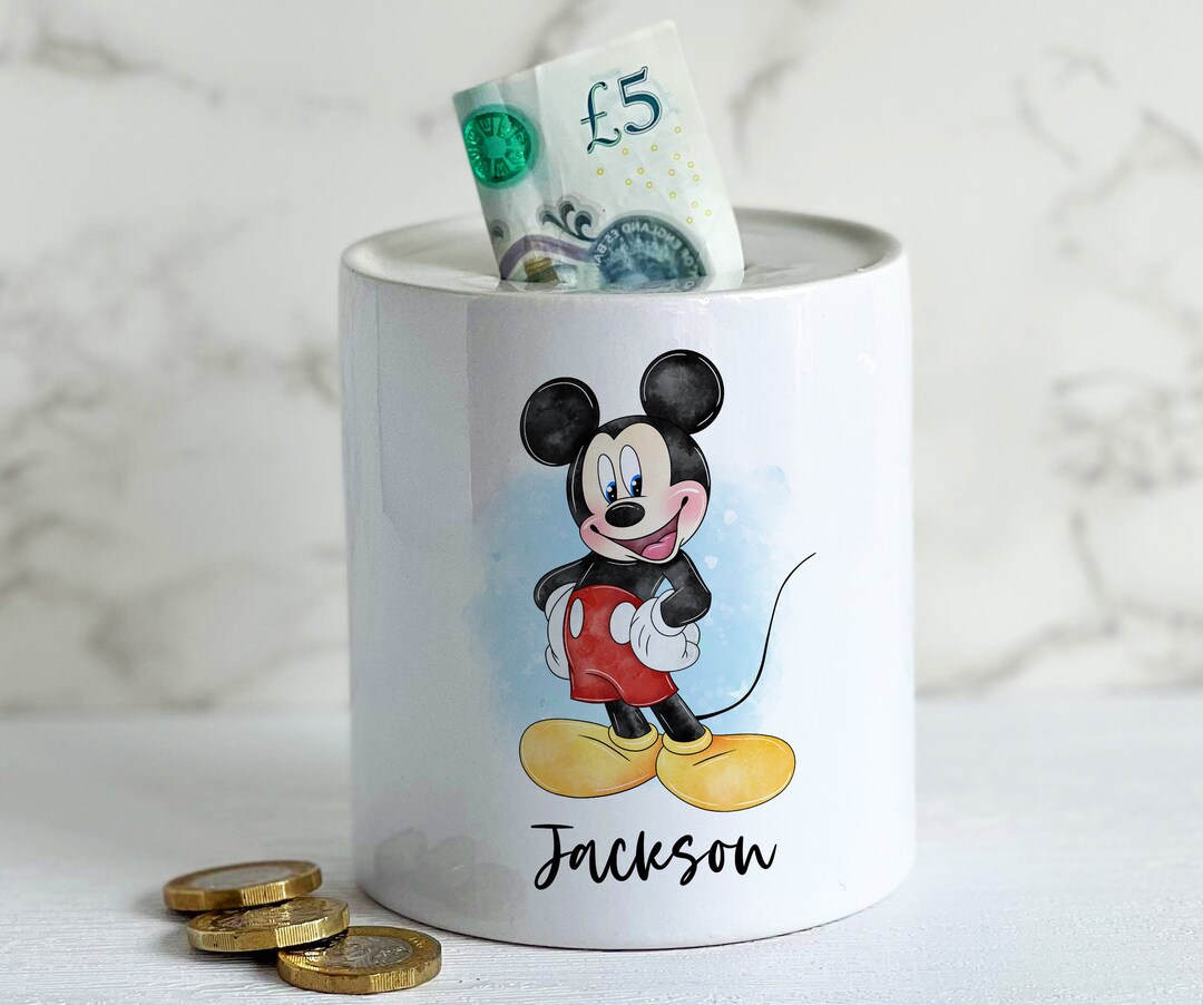 Mickey Money Box Mickey Mouse Savings Mickey Mouse Gift - Etsy UK