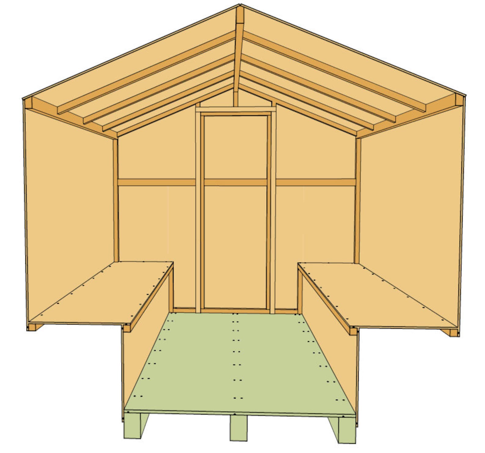 Ice Fishing Shack (shanty, Hut) Construction Plans - Etsy