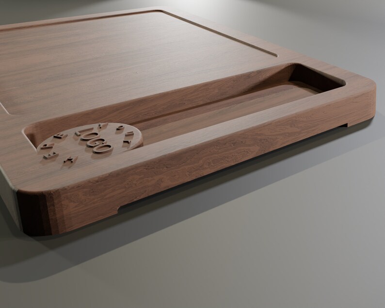 CNC Project for a Steak Board - CNC Files for Wood Routers. Dxf, Fusion ...