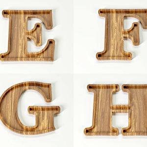 Alphabet CNC Tray Files - 28 Character Font Boards Set - CNC Files for ...