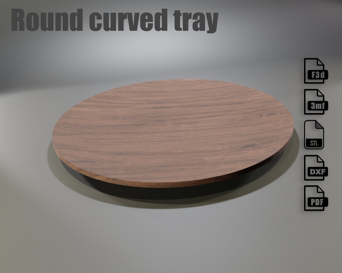 Awesome CNC Router Files Set for 10 Different Round Trays or - Etsy