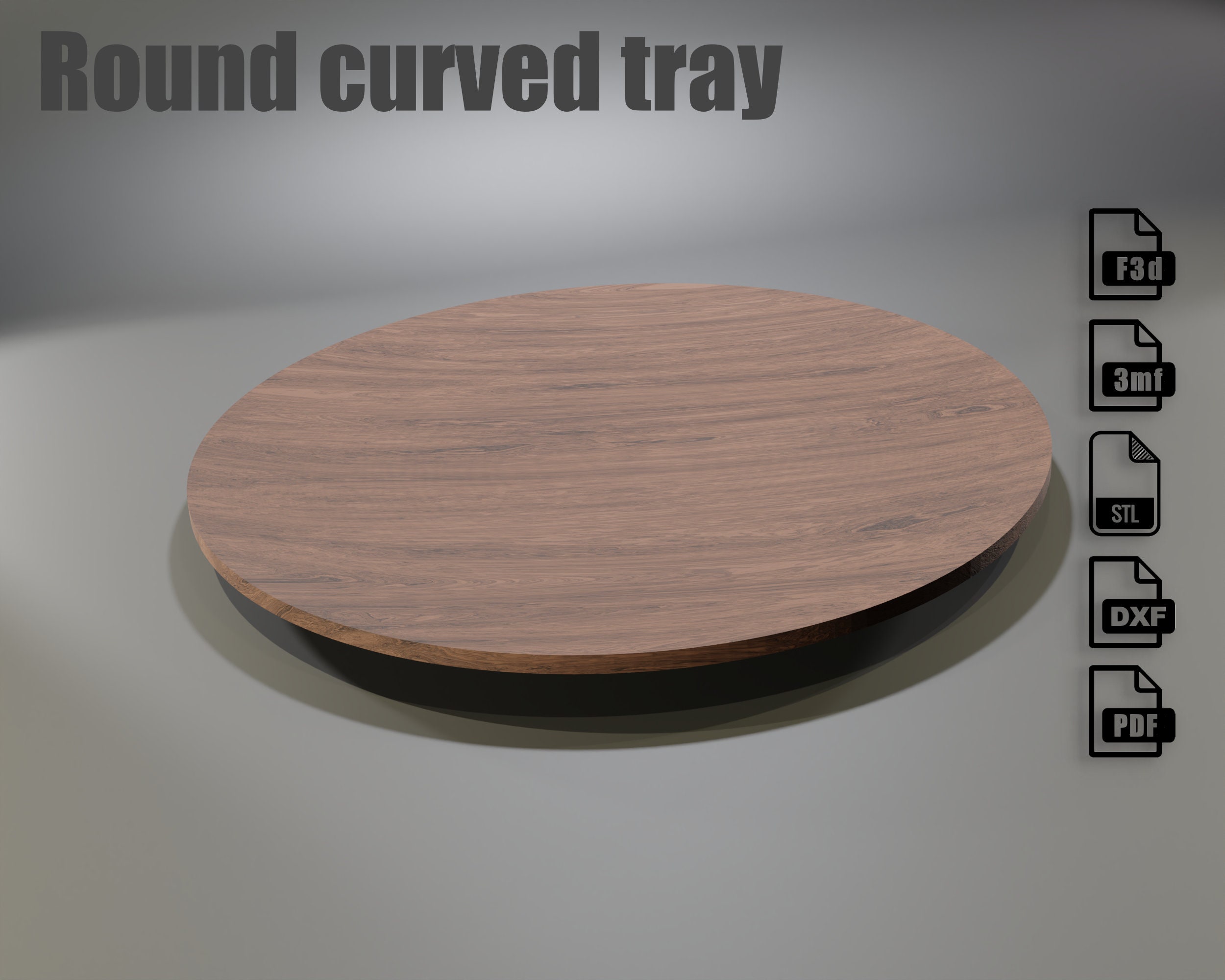 Awesome Cnc Router Files Set For 10 Different Round Trays Or Etsy
