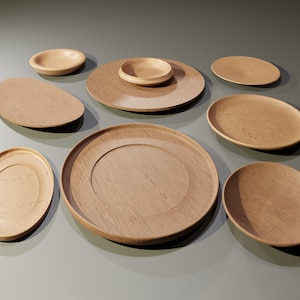 Awesome CNC Router Files Set for 10 Different Round Trays or Bowls ...