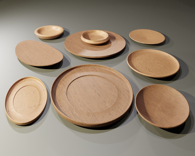 Awesome CNC Router Files Set for 10 Different Round Trays or - Etsy