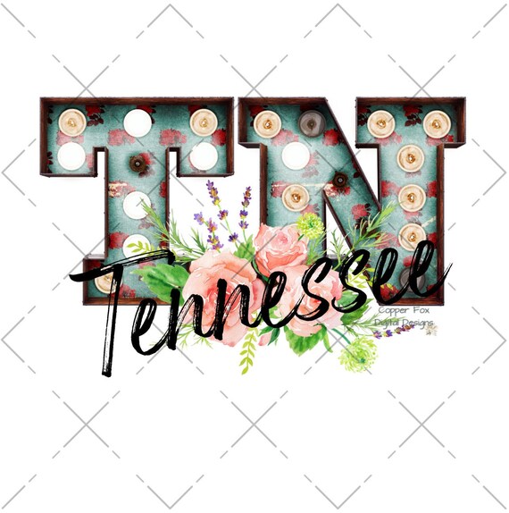 Tennessee Marquee Digital Download Design PNG and JPG - Etsy