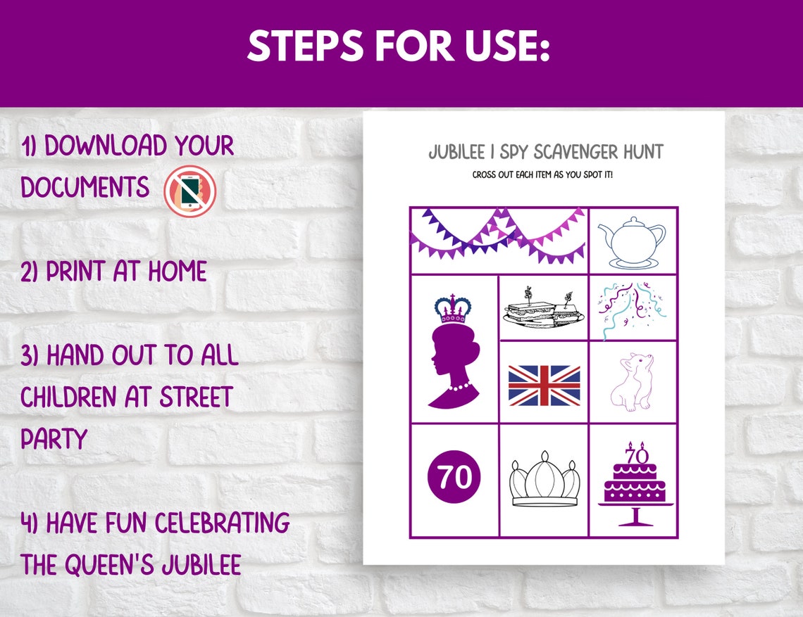 Jubilee Activities for Children/ PRINTABLE the Queens Jubilee - Etsy