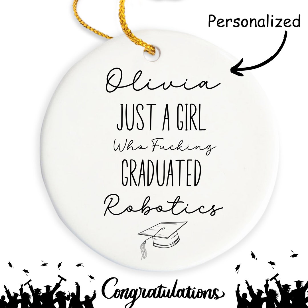 Robotics Graduate Ornament, Personalized Graduate Gifts, Robotics ... Robotics Graduate Ornament, Personalized Graduate Gifts, Robotics ...