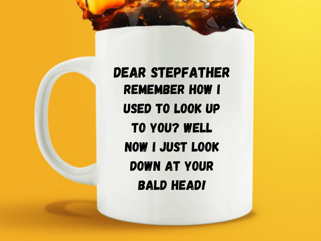 Stepfather Gift Mug, Baldi Mug, Baldi Dad, Gift for Bald Men, Bald Gift ...