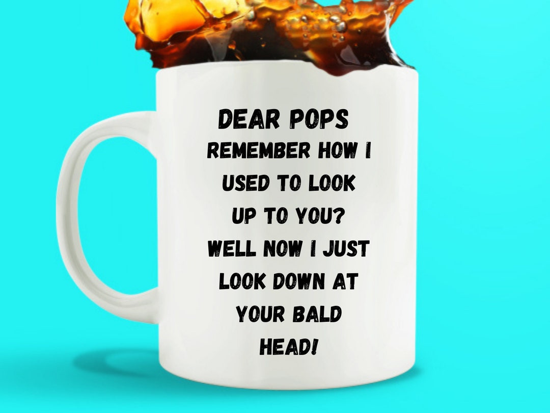 Pops Gifts, Baldi Mug, Pops Mug, Baldi Dad, Gift for Bald Men, Bald ...